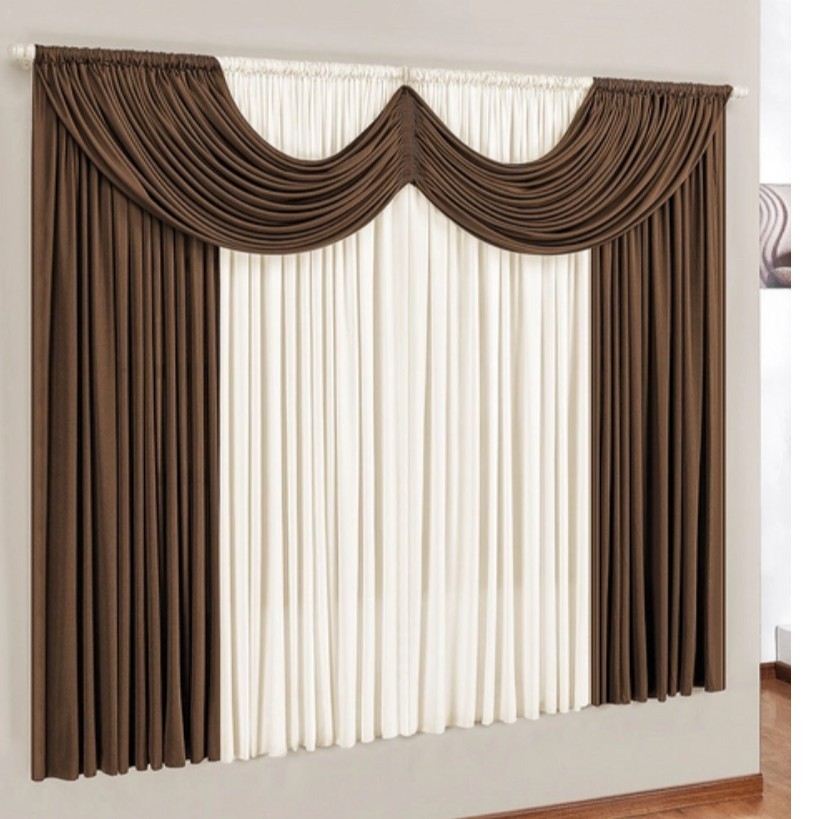 Cortina Paris 3 Metros Luxuosa Paris | Shopee Brasil