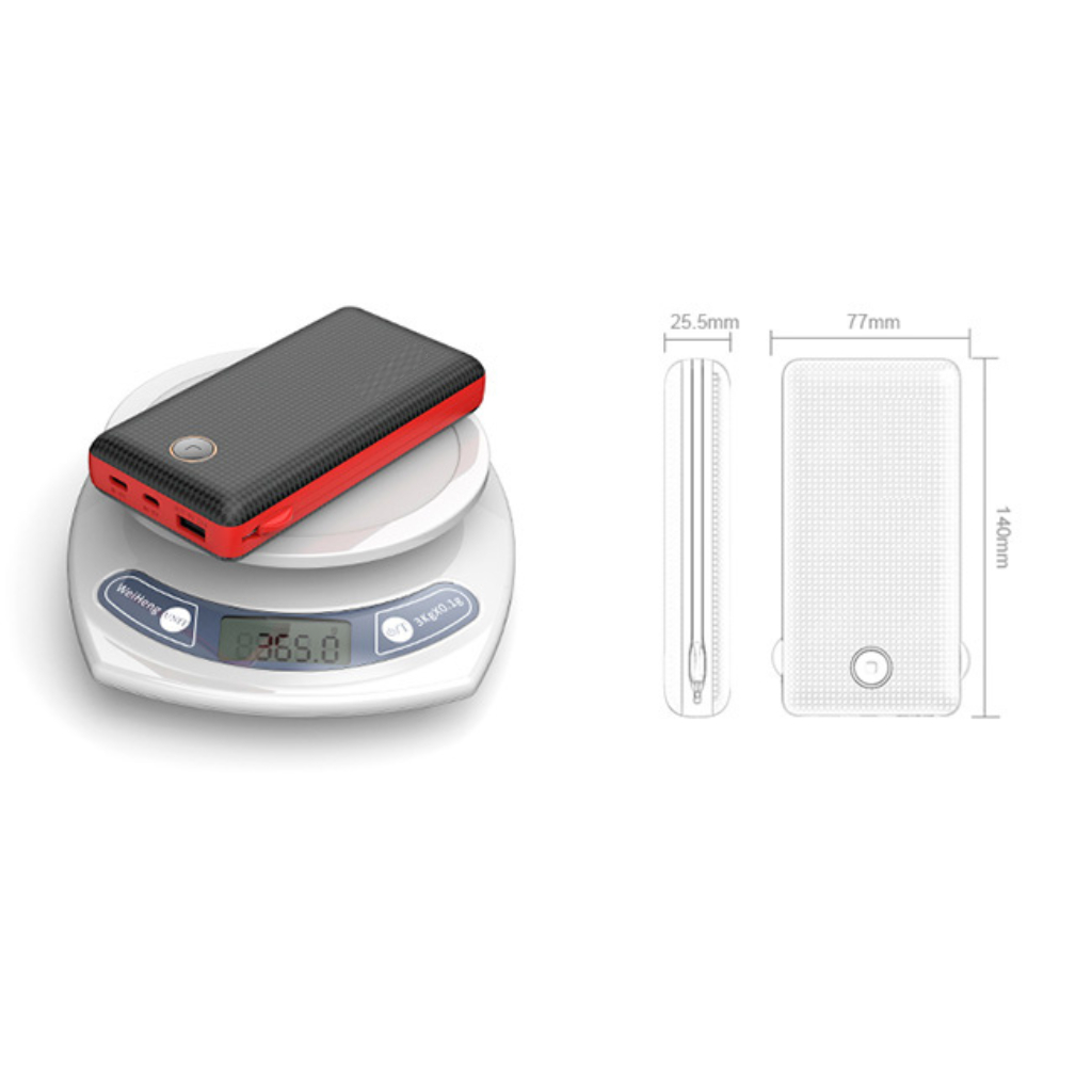 Carregador Portátil Power Bank 20000 mAh 3 em 1 Universal Lightning ...