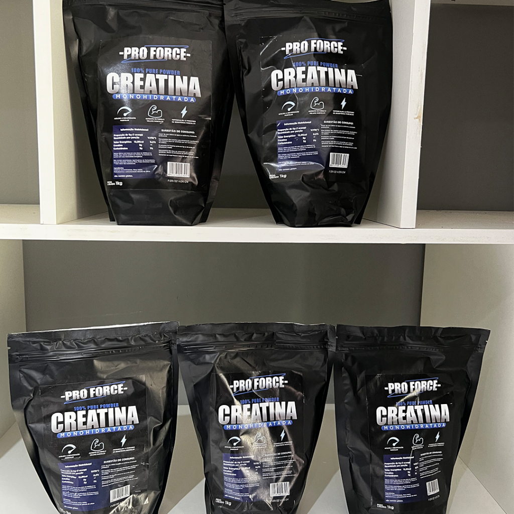 CREATINA PRO FORCE MONOHIDRATADA 1KG | 100% PURA | Shopee Brasil