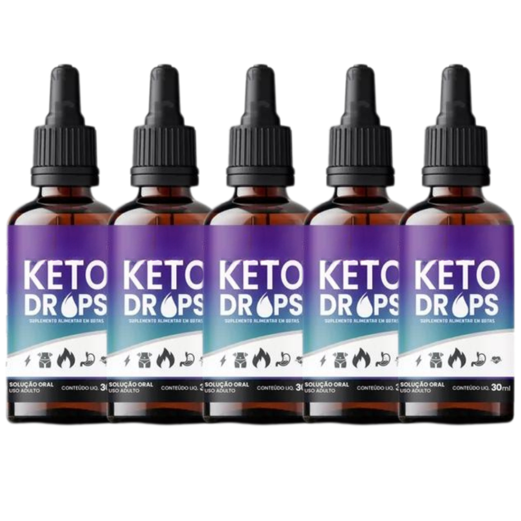 5 unidades 30 ml keto drops originak 100 % natural | Shopee Brasil