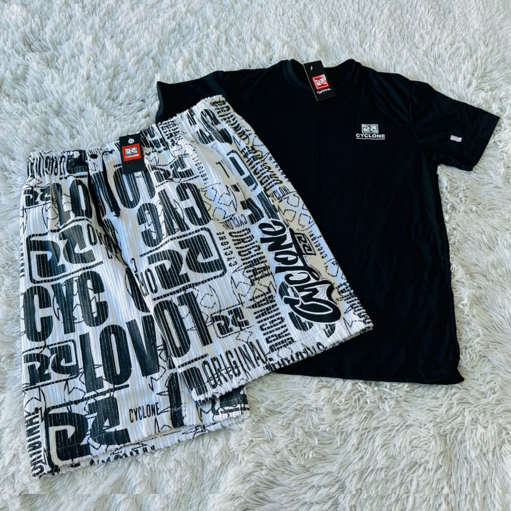 Kit Bermuda De Veludo Da Cyclone Mandrake + Camiseta Setas New | Shopee ...
