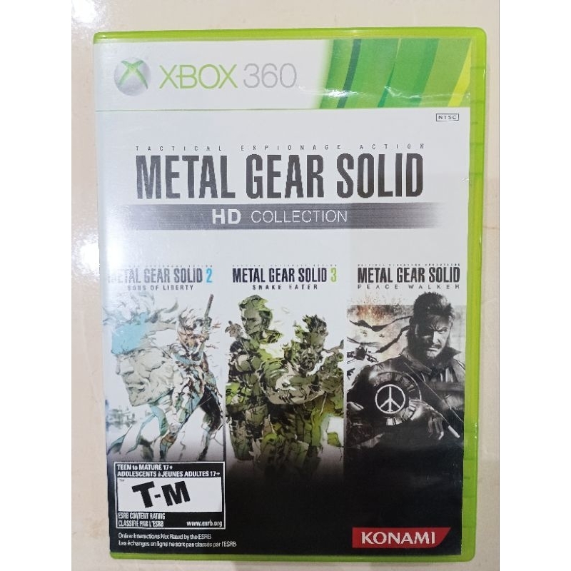 JOGO XBOX 360 METAL GEAR SOLID HD COLLECTION ORIGINAl ( CD Duplo ...