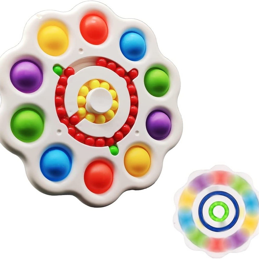 Spinner Sensorial Fidget Bubble Magic Anti Stress Pop it Dish Sensorial ...