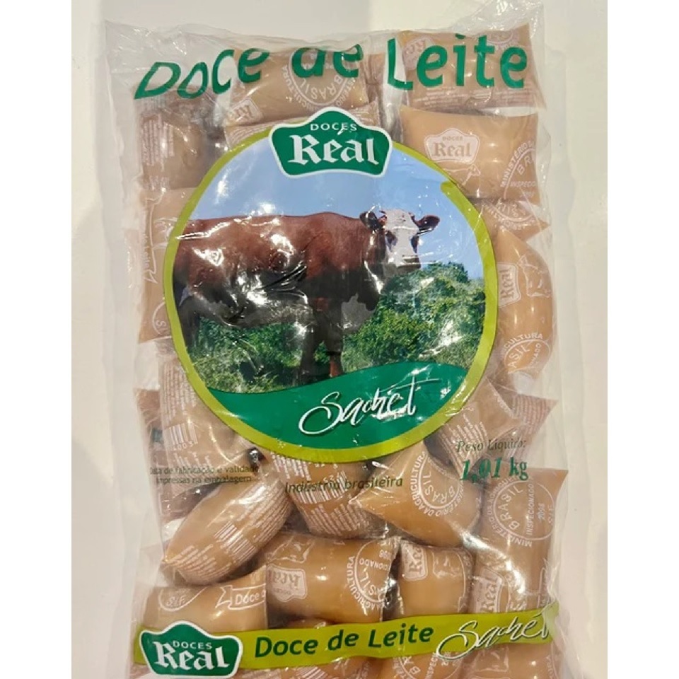Doce de Leite Pastoso Sachê Chup Chup Real 20g 50 Unidades 1Kg | Shopee ...