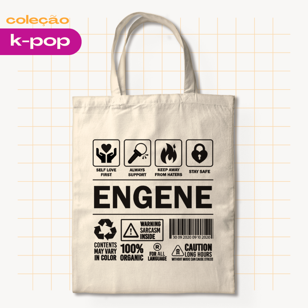 Bolsa Ecobag ENGENE ENHYPEN Tote Bag K-POP | Shopee Brasil