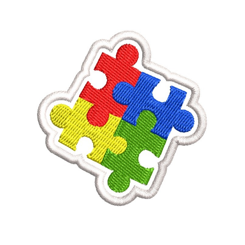 Patch Bordado - Símbolo Autismo, Autista | Shopee Brasil