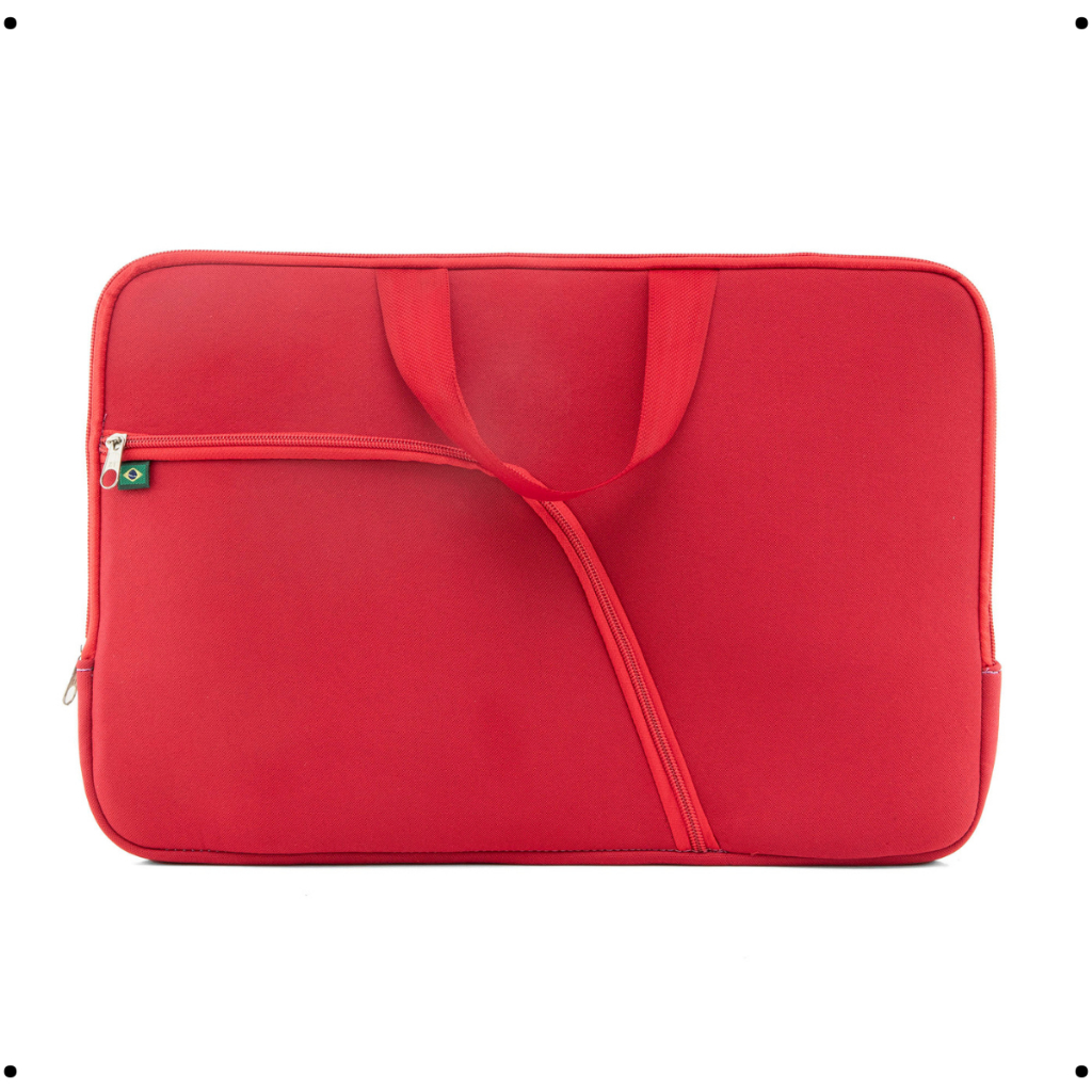 Capa Case Pasta Notebook Vermelha C/Bolso 14/15/17 Polegadas ...