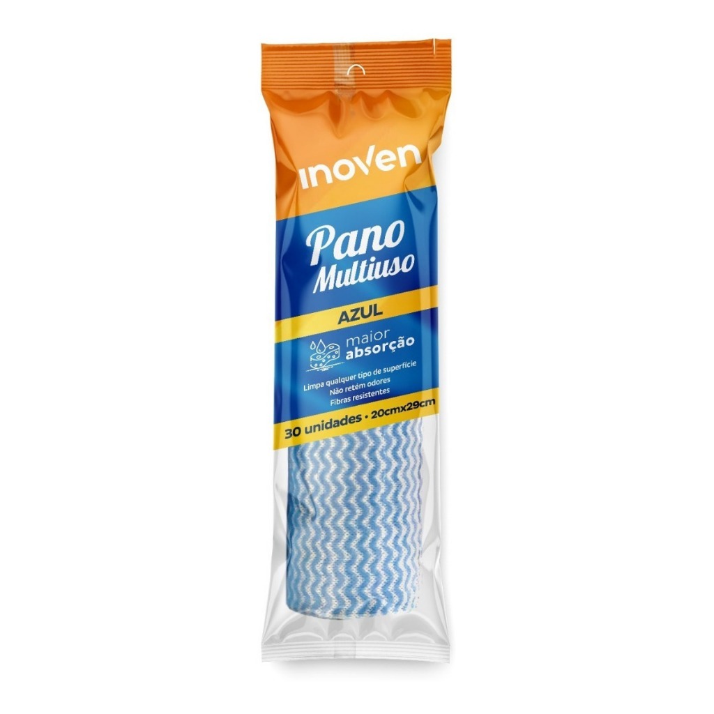 Rolo De Pano Tipo Perfex Multiuso 30 unidades - inoven | Shopee Brasil