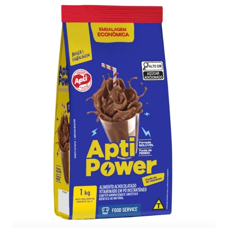 Achocolatado em Pó 1kg Apti Power | Shopee Brasil