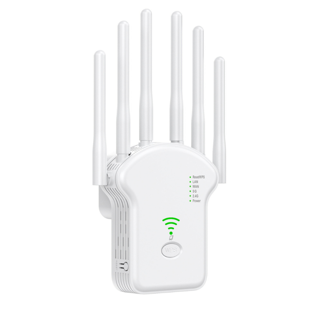Repetidor e Roteador Wifi 6 Antenas Amplificador De Sinal 300Mbps ...