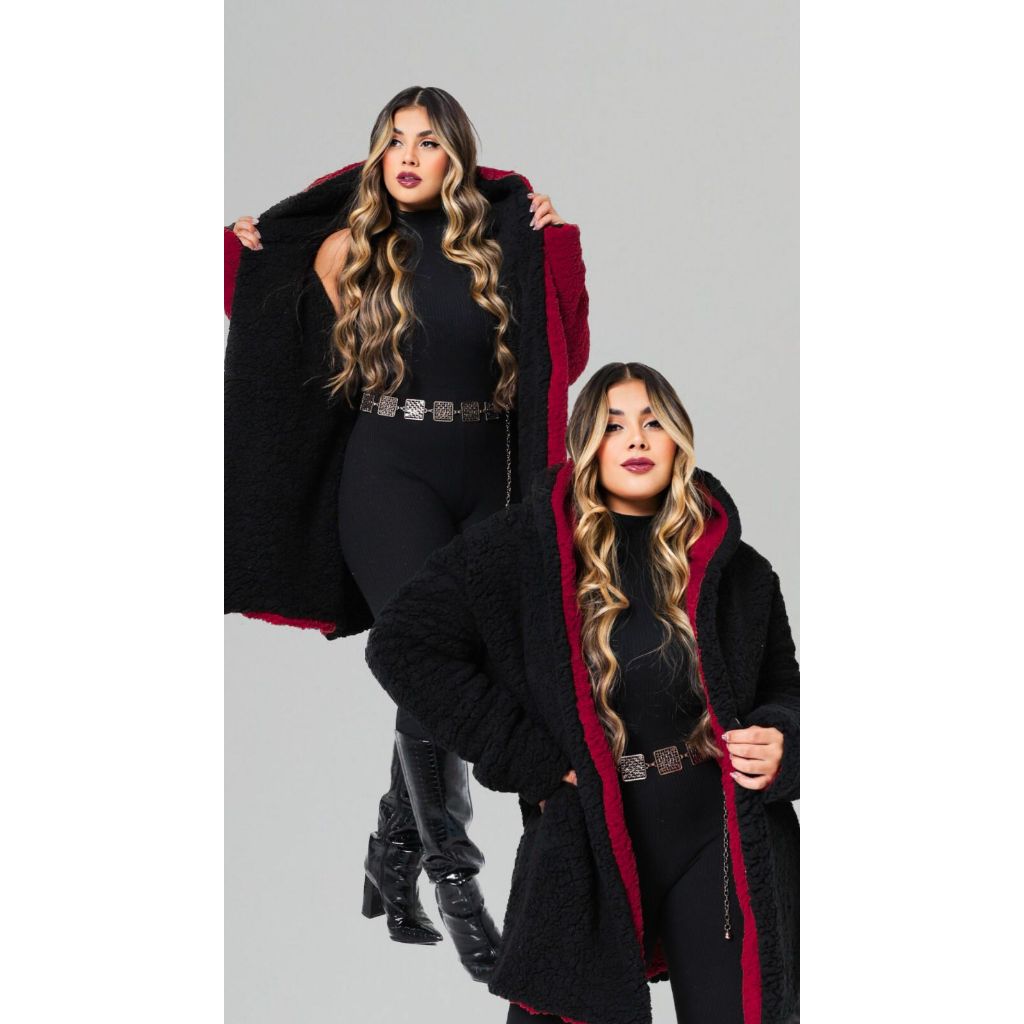 Casaco Teddy Plus Size Dupla Face | Shopee Brasil