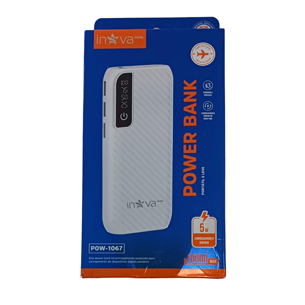 Powerbank Portátil Inova 10000mAh ( POW-1067) | Shopee Brasil