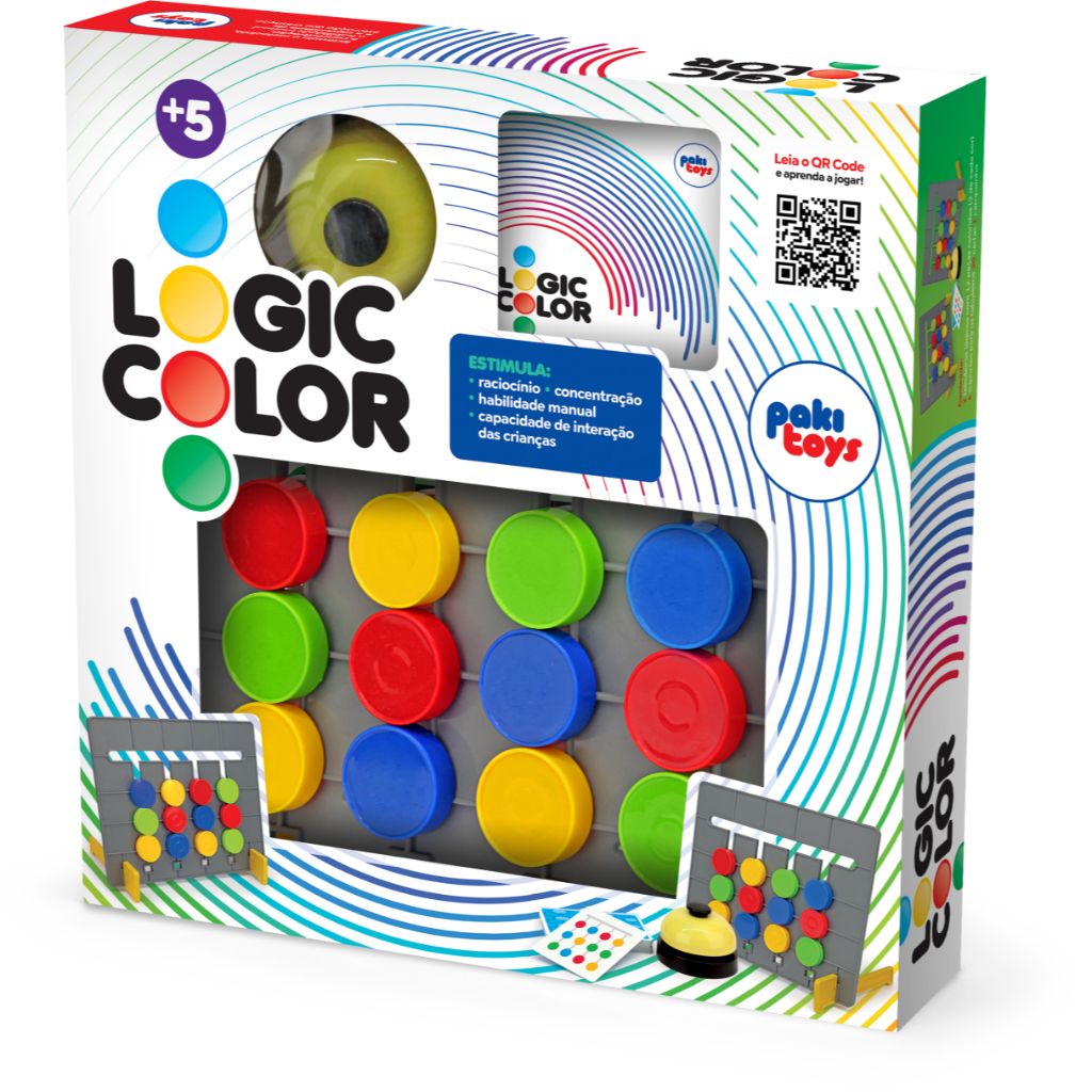 Jogo Logic Color Lógica Raciocínio - Pakitoys | Shopee Brasil