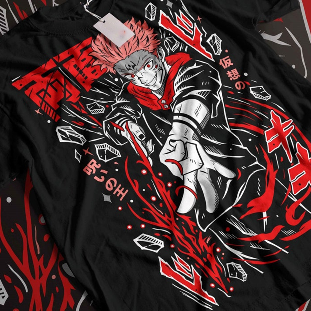 Camiseta Basica Algodao Ryomen Sukuna Carton Senpai Jujutsu Kaisen ...