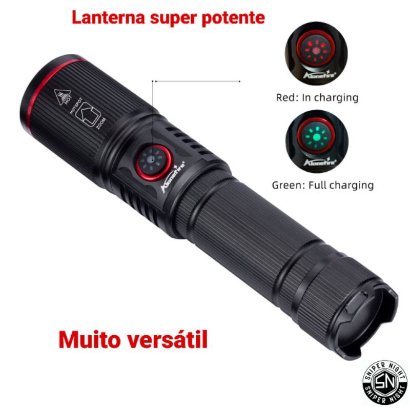 lanterna super potente Alone Fire super versátil | Shopee Brasil