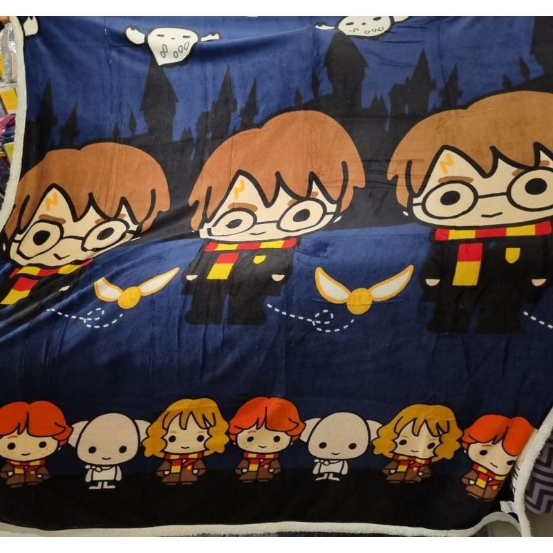 Manta Sherpa Casal Harry Potter | Shopee Brasil