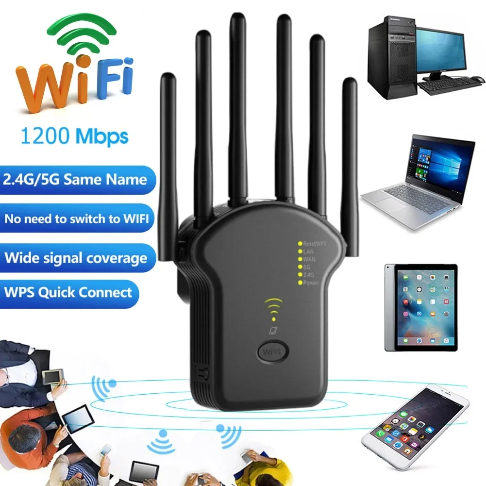 Adaptador Usb Wireless Dual Band 5G 1300mbps Antena Receptor de Sinal Wi-Fi Amplificador Wifi ...