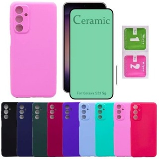 Capa Capinha Colorida Aveludada + Película Cerâmica Para A05/A05S/A14/A15/A24/A25/A34/A35//A54 ...