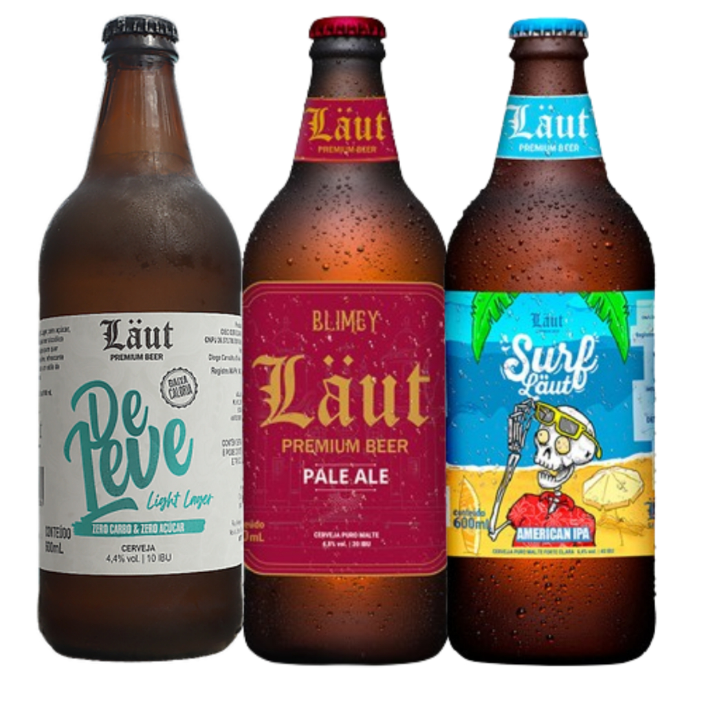 Kit 3 Läut Pale Ale + De Leve + Surf 600 ml | Shopee Brasil