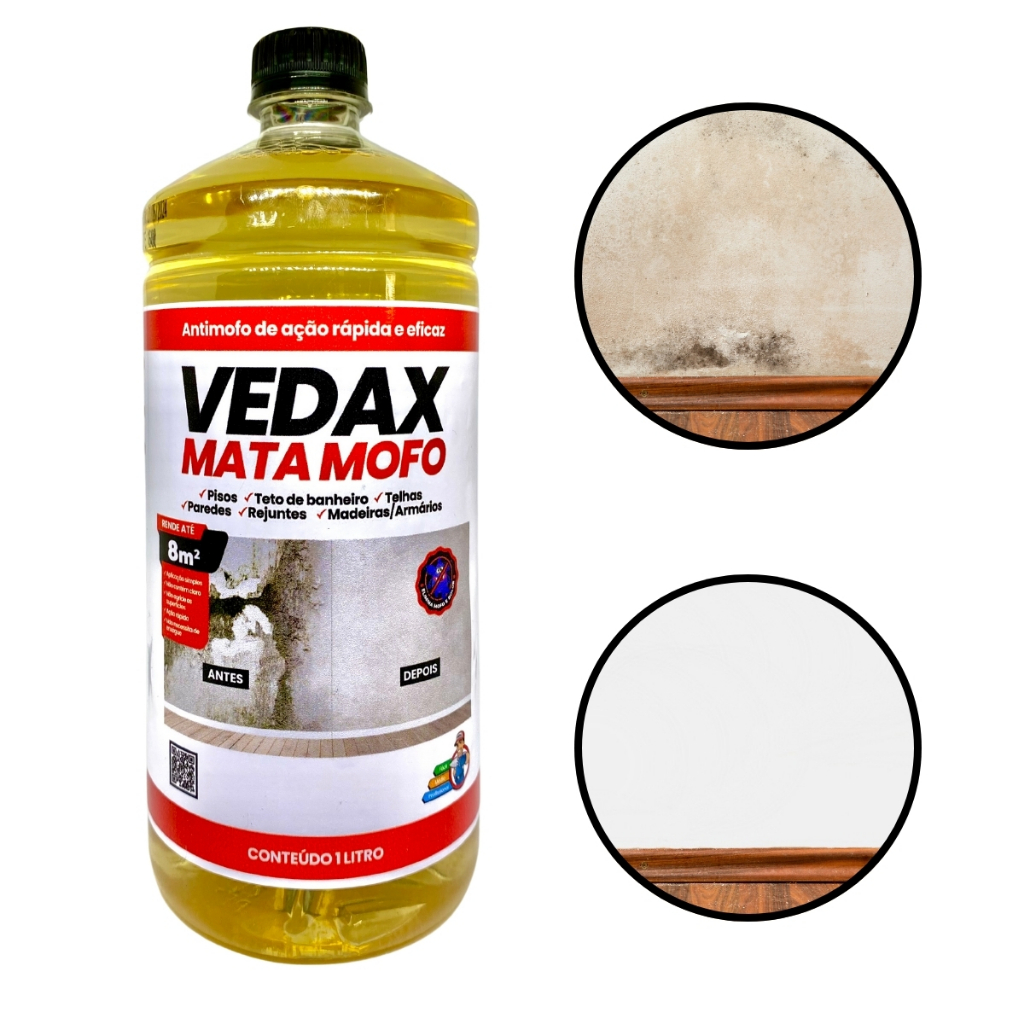 Mata Mofo 1 Litro Antimofo Guarda Roupa Parede Banheiro Anti Bolor ...