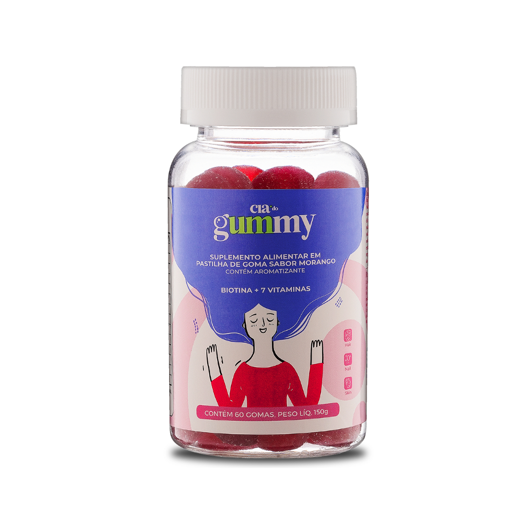 Gummy - Tratamento Cabelo, Pele E Unha Por 1 Mês - 60 Gomas | Shopee Brasil