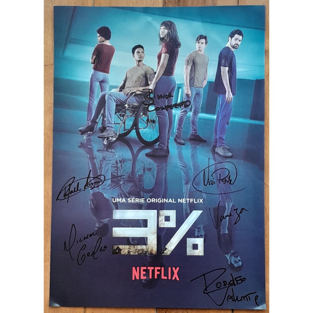 Poster 3% Netflix Autografado CCXP | Shopee Brasil