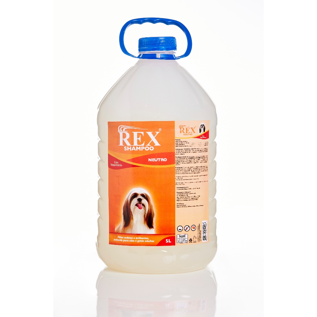 Shampoo Rex Neutro Para Cachorro Galão 5l Banho Pet | Shopee Brasil