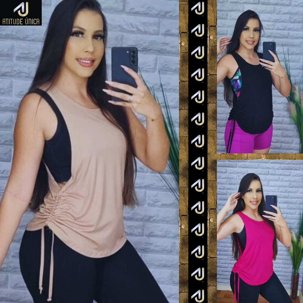 Blusas fitness de academia de puxa veste leggins tapa bumbum tule ...