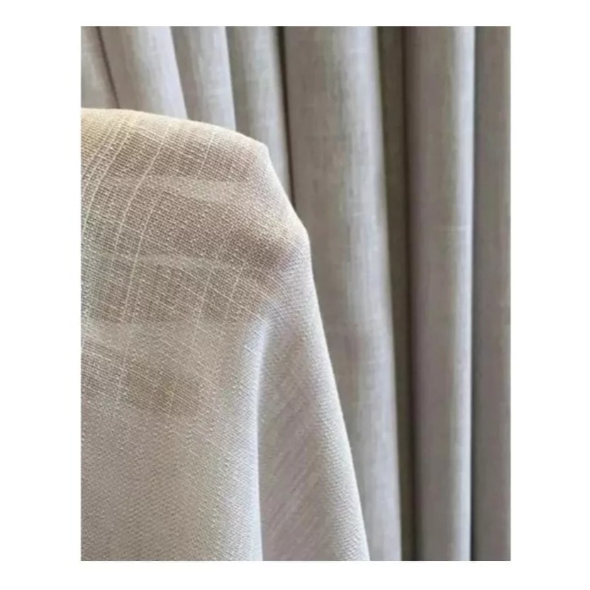 Cortina Gaze De Linho Sala/quarto S/ Forro 7,00larg x 2,50alt Tilho ...