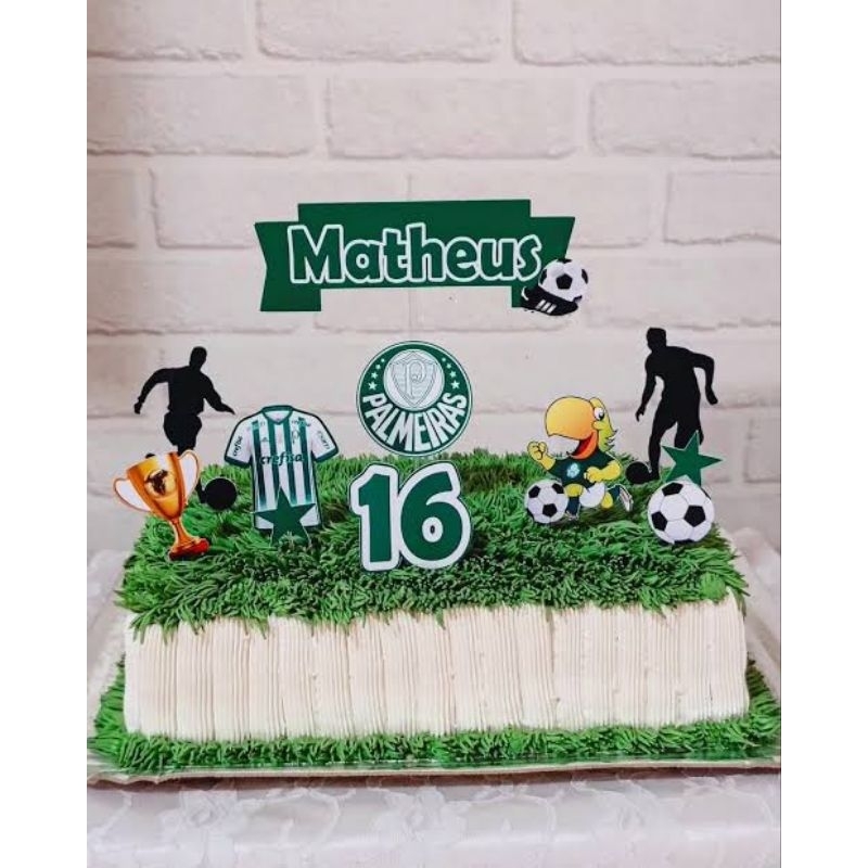 Topper de bolo tema Palmeiras | Shopee Brasil