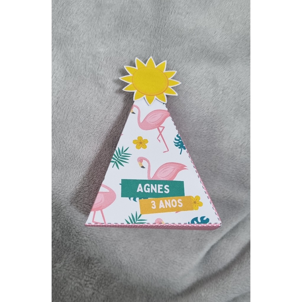 Kit Caixa Pirâmide personalizado em qualquer tema PEGUE E MONTE Festa ...