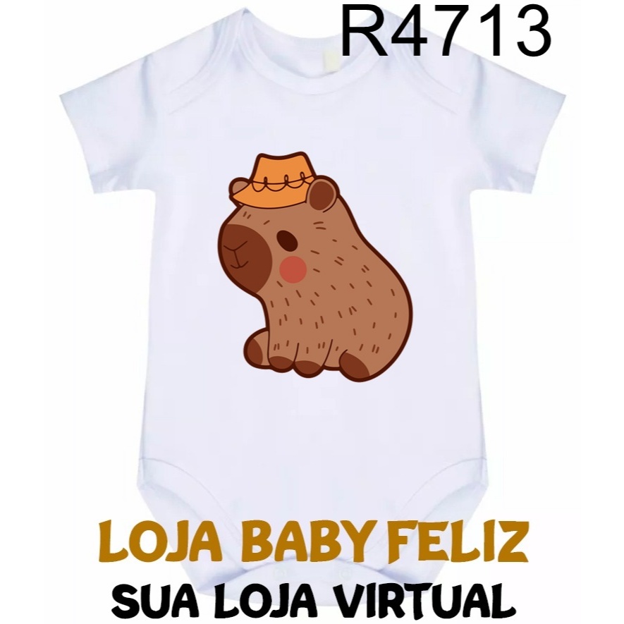 Body bebê Capivara R4713 | Shopee Brasil