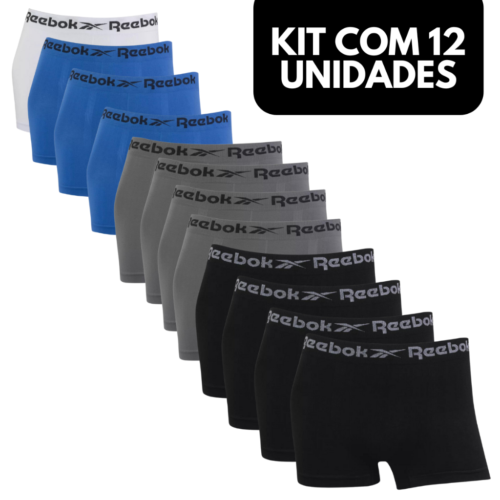 Cueca Box Boxer Masculina de Perna Lisa Microfibra Sortidas Original ...