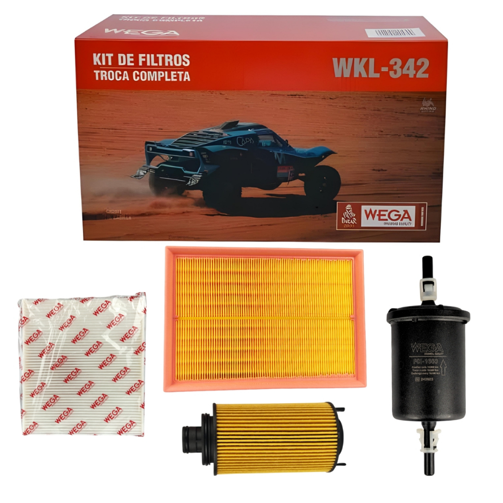 Kit Revisão Filtro Troca Completa Wega Chery Tiggo 8 1.6 16V 4 Cilindro ...
