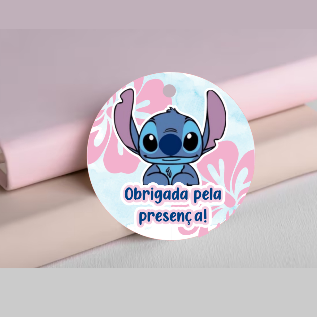 Kit 60 Tags Agradecimento para Festa de Aniversário - Stitch ...