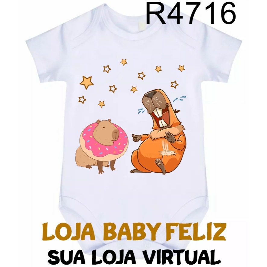 Body Bebê Capivara R4716 | Shopee Brasil