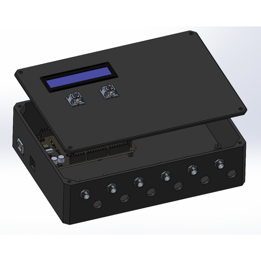 CASE PARA ARDUINO MEGA 2560 (BATERIA ELETRÔNICA) COM ABERTURA PARA TELA ...