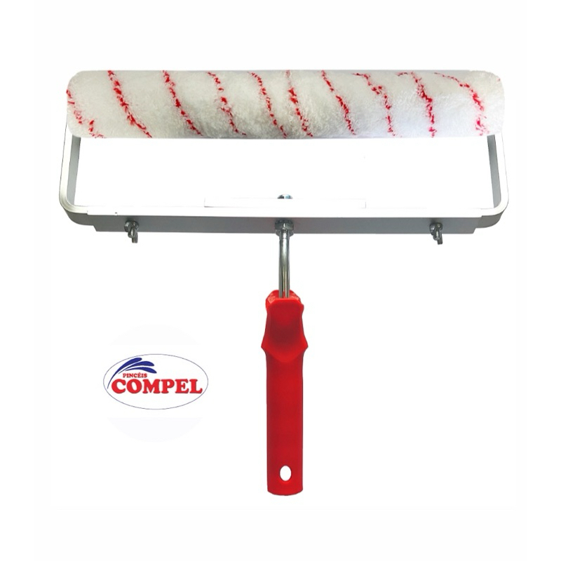 Rolo P/Pintura Gigante 46cm (4 MODELOS) C/Suporte Duplo e Buchas ...
