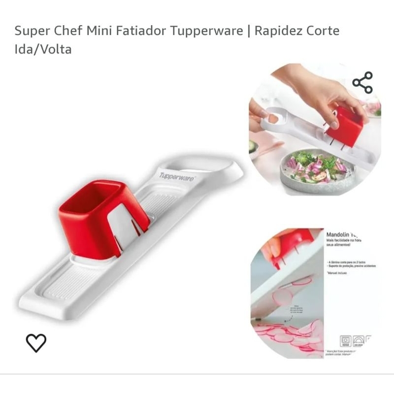fatiador tupperware (mini chef) | Shopee Brasil