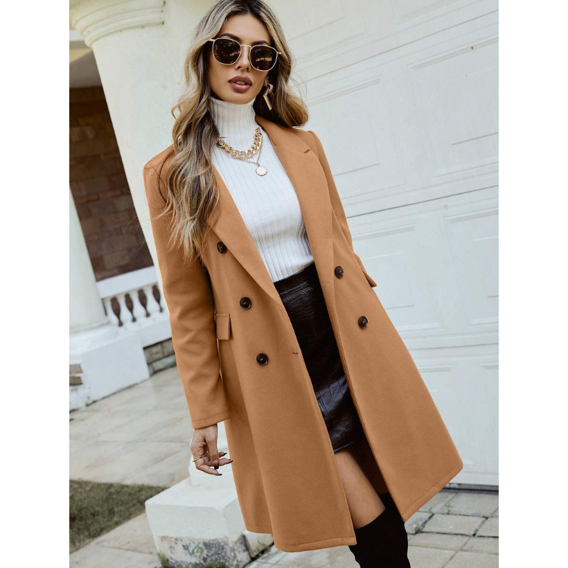 Casaco Sobretudo Parca Feminino Lã Premium | Shopee Brasil