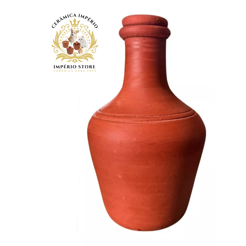 Moringa De Barro Água Fresca Garrafa Ceramica com tampa (Sem Copo ...