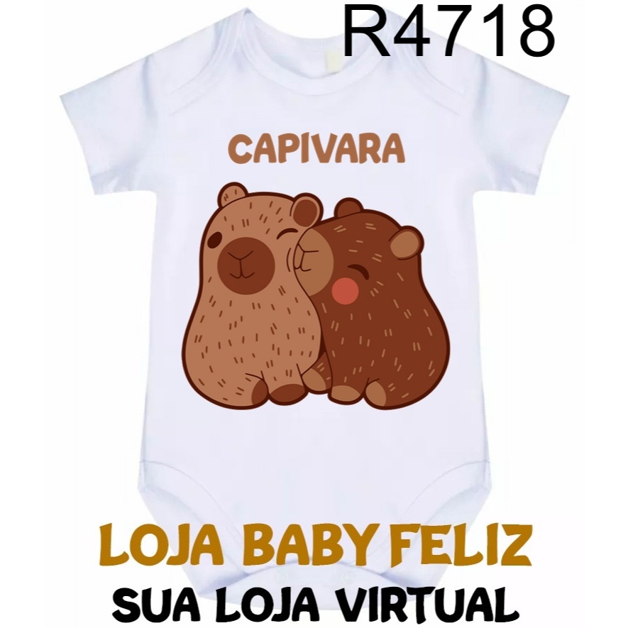Body Bebê Capivara R4718 | Shopee Brasil