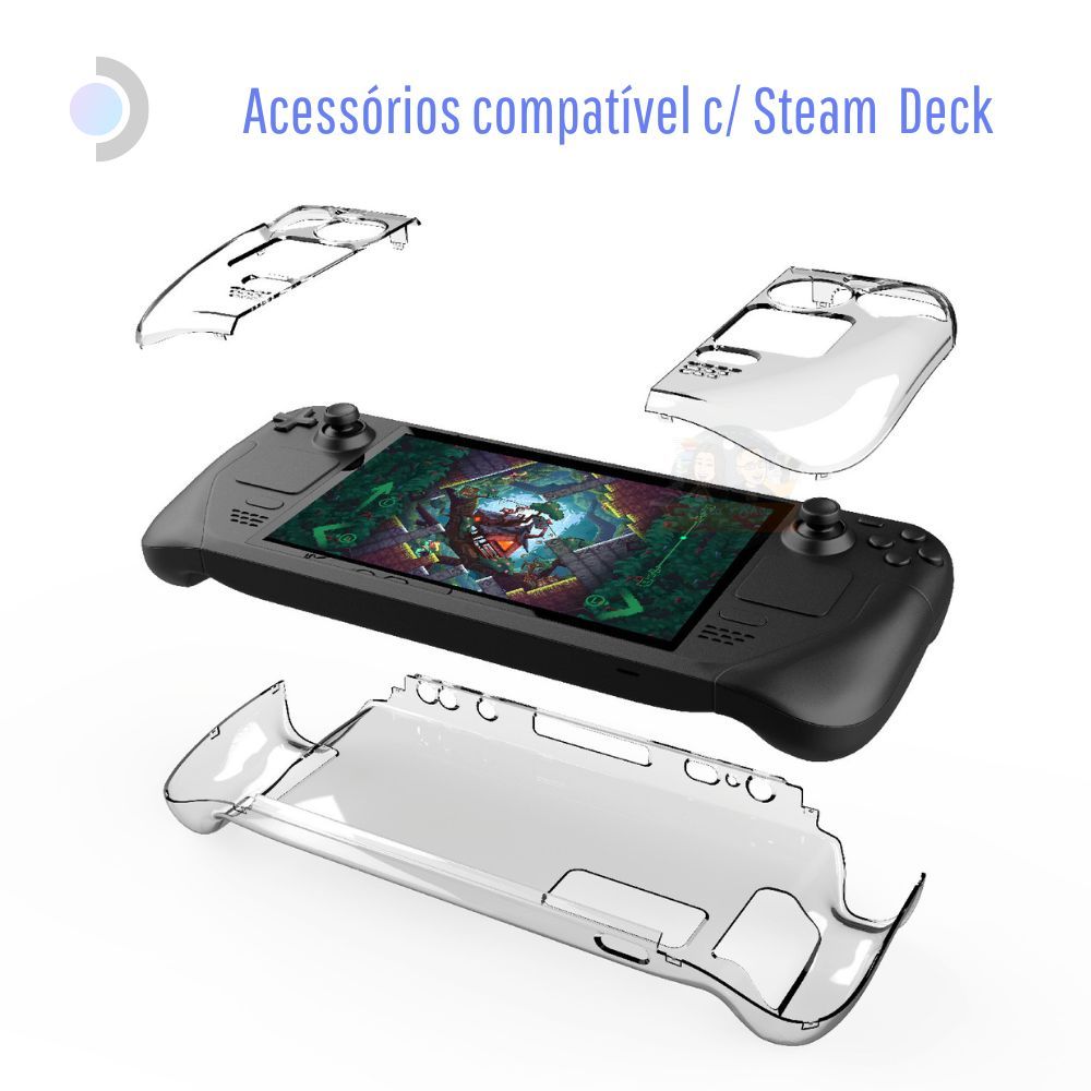 Capa Proteção PC Case Cristal Transparente para Steam Deck | Shopee Brasil