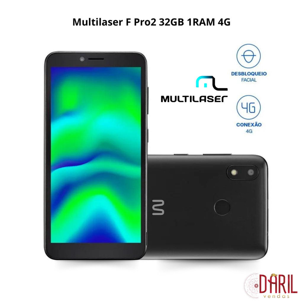 Celular Smartphone Multilaser F Pro 2 32GB 1RAM 4G Preto Modelo P9152 ...