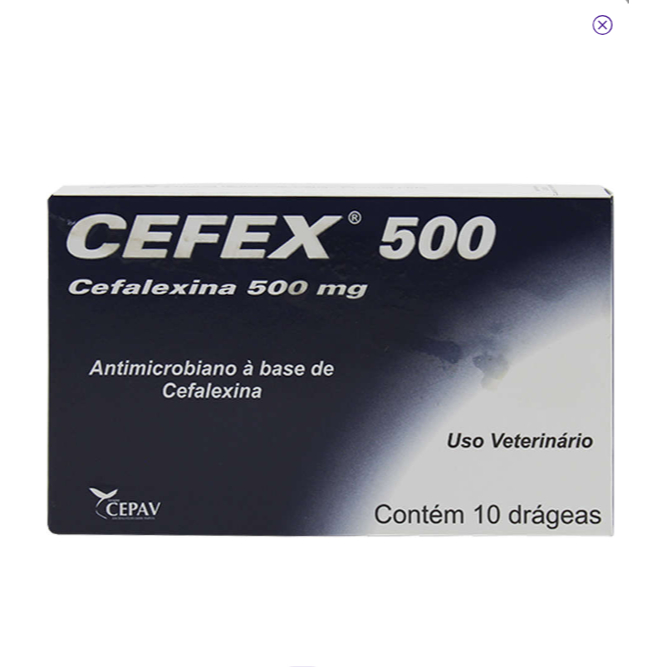 Cefalexina Cefex 500mg C/ 10 Drageas | Shopee Brasil