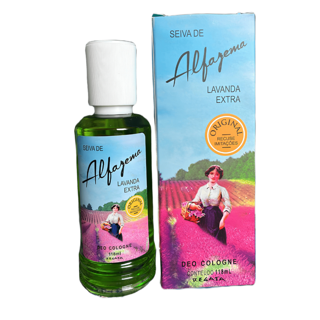 COLÔNIA ALFAZEMA - EMBALAGEM DE VIDRO 118ML | Shopee Brasil