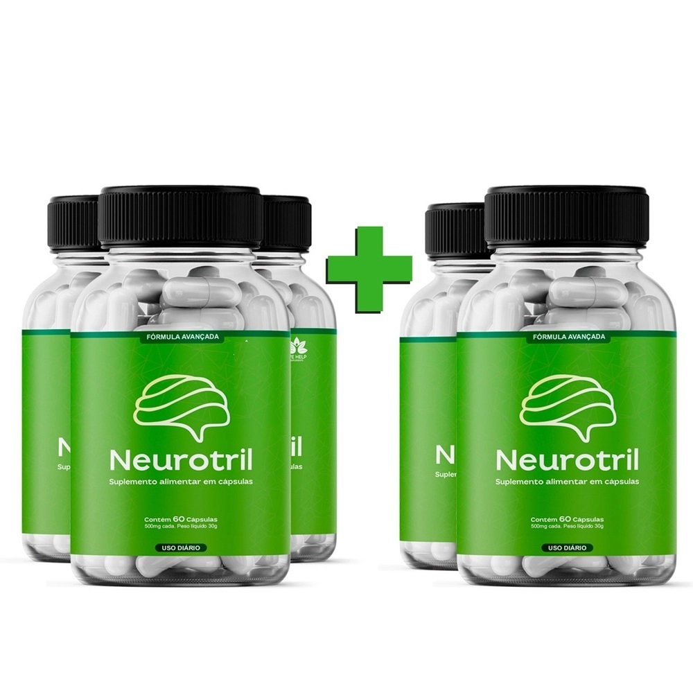 Pague 3 Leve 5 Neurotril Original 60 Caps - Memoria Avançada | Shopee ...