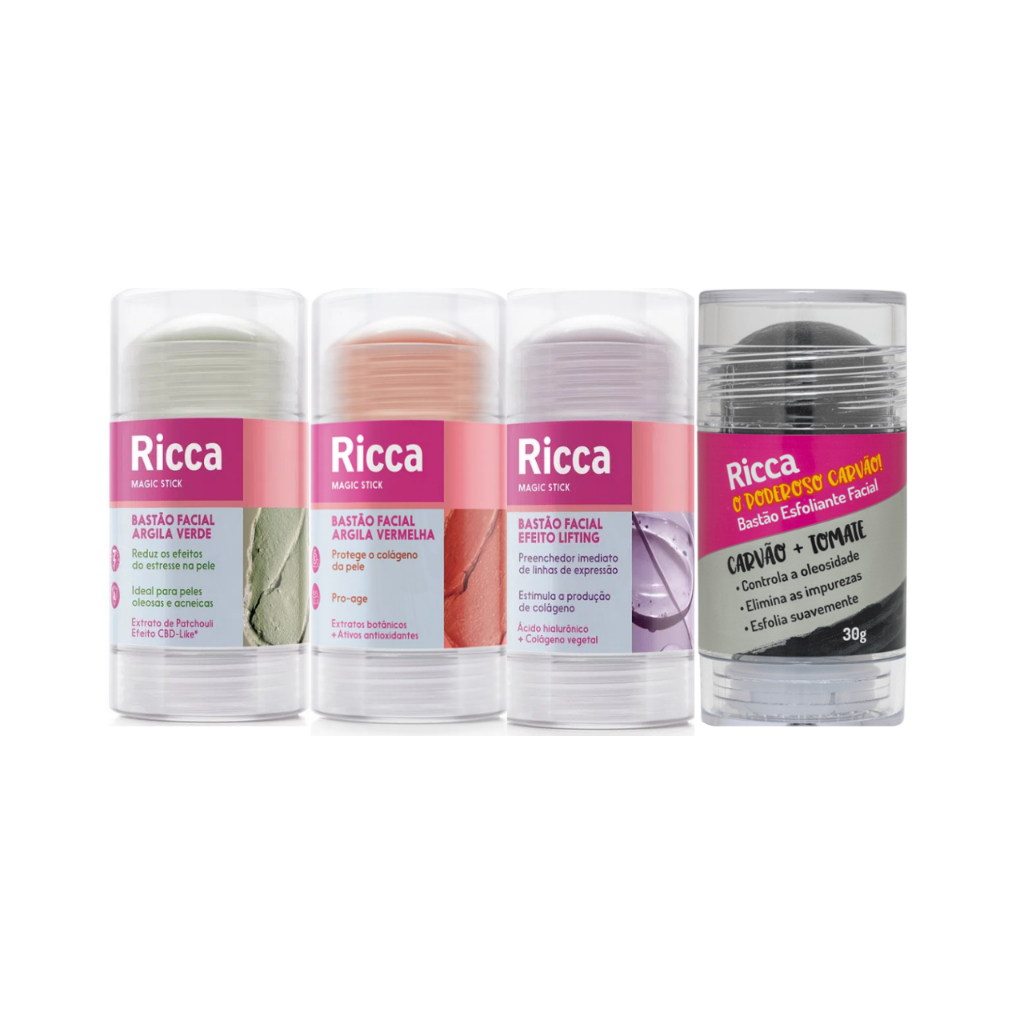 Ricca Bastão Facial - Escolha o seu | Shopee Brasil