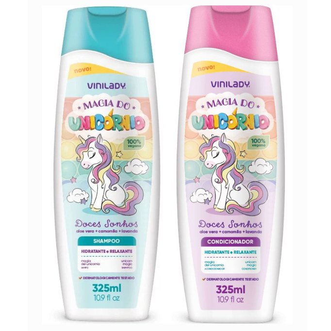 Kit Shampoo + Condicionador Magia Do Unicórnio 325ml - Vini Lady | Shopee Brasil