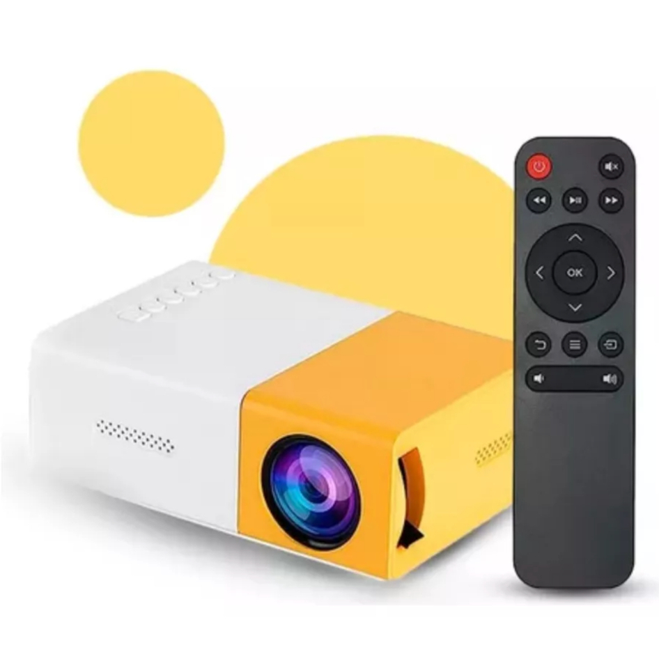 Mini Projetor Led Yg-300 Portatil Full Hd 600 Lumens Usb Hdmi Filmes Videos | Shopee Brasil